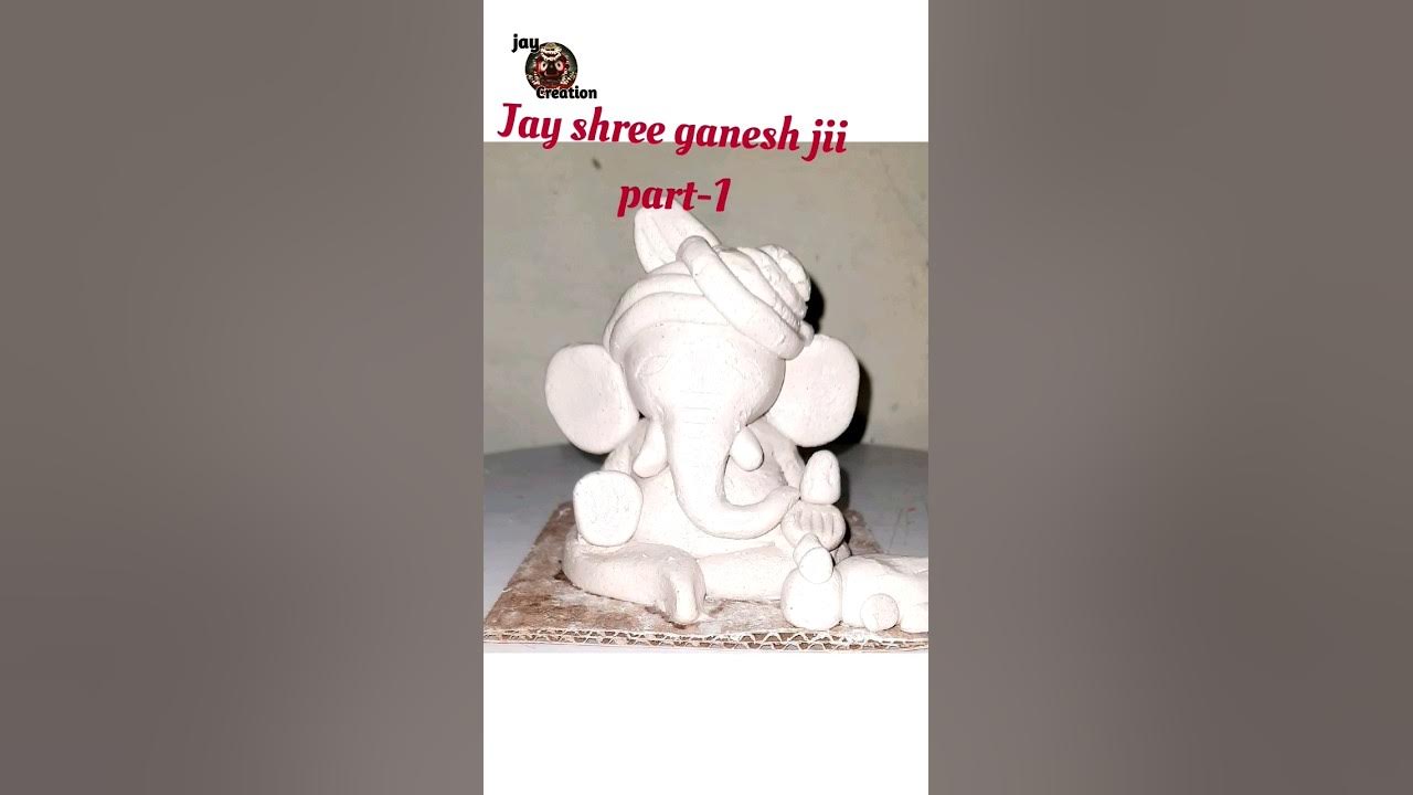 DIY ganesh jii caly art ||How to make ganesh jii idol #diy # ...