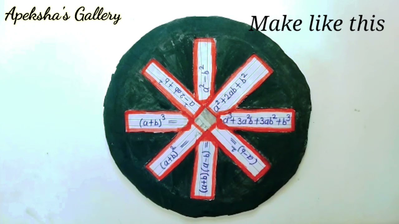 Maths working model for class 8 ///Expansion Formula Working Model ...
