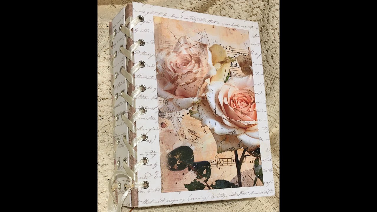 Vintage rose journal flip through - for SALE - YouTube