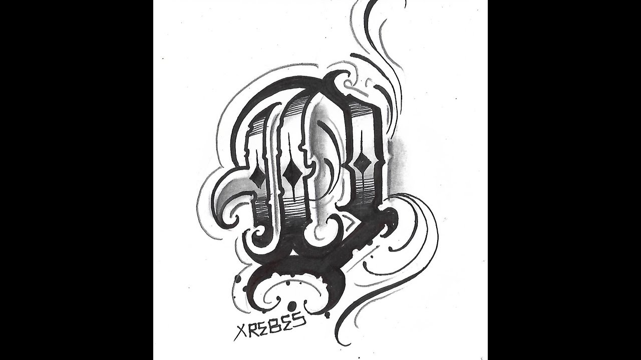 como hacer letras chicanas/drawing chicano lettering 2019 2020 ...