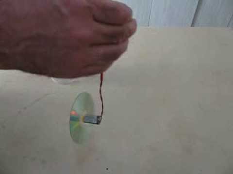 Homemade Motorized CD Gyroscope - YouTube