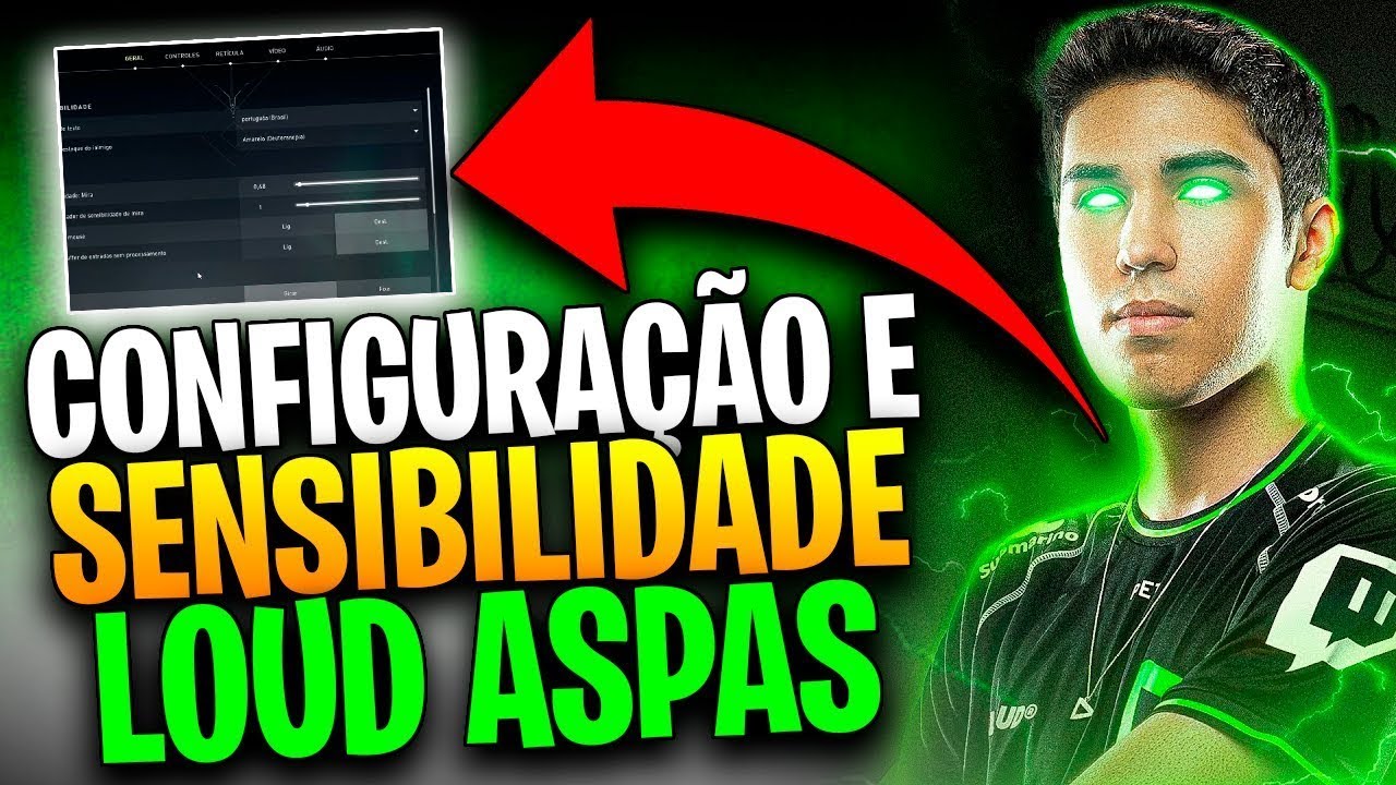 CONFIGURAÇÃO E SENSIBILIDADE ATUALIZADA LOUD ASPAS - YouTube