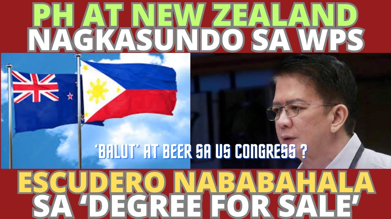 PH at New Zealand nagkasundo sa West Philippine Sea issues. Escudero ...