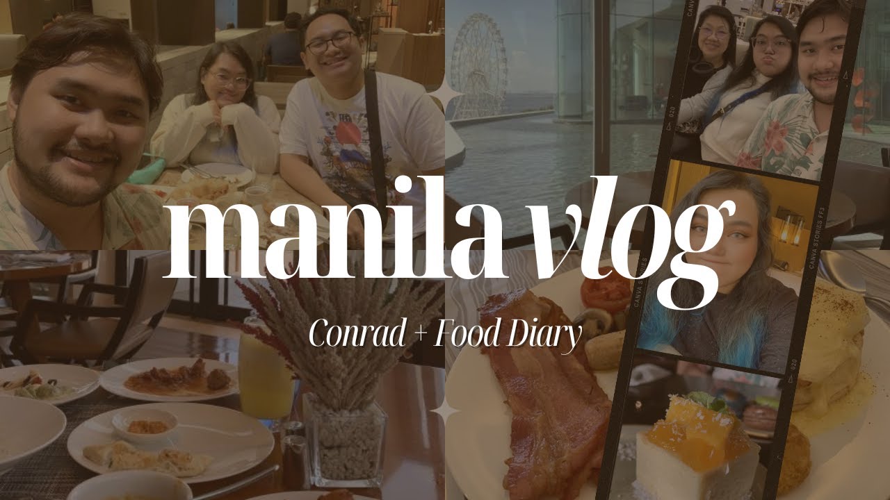 Staying at Conrad Manila + Food Vlog | Veeyah Penero - YouTube