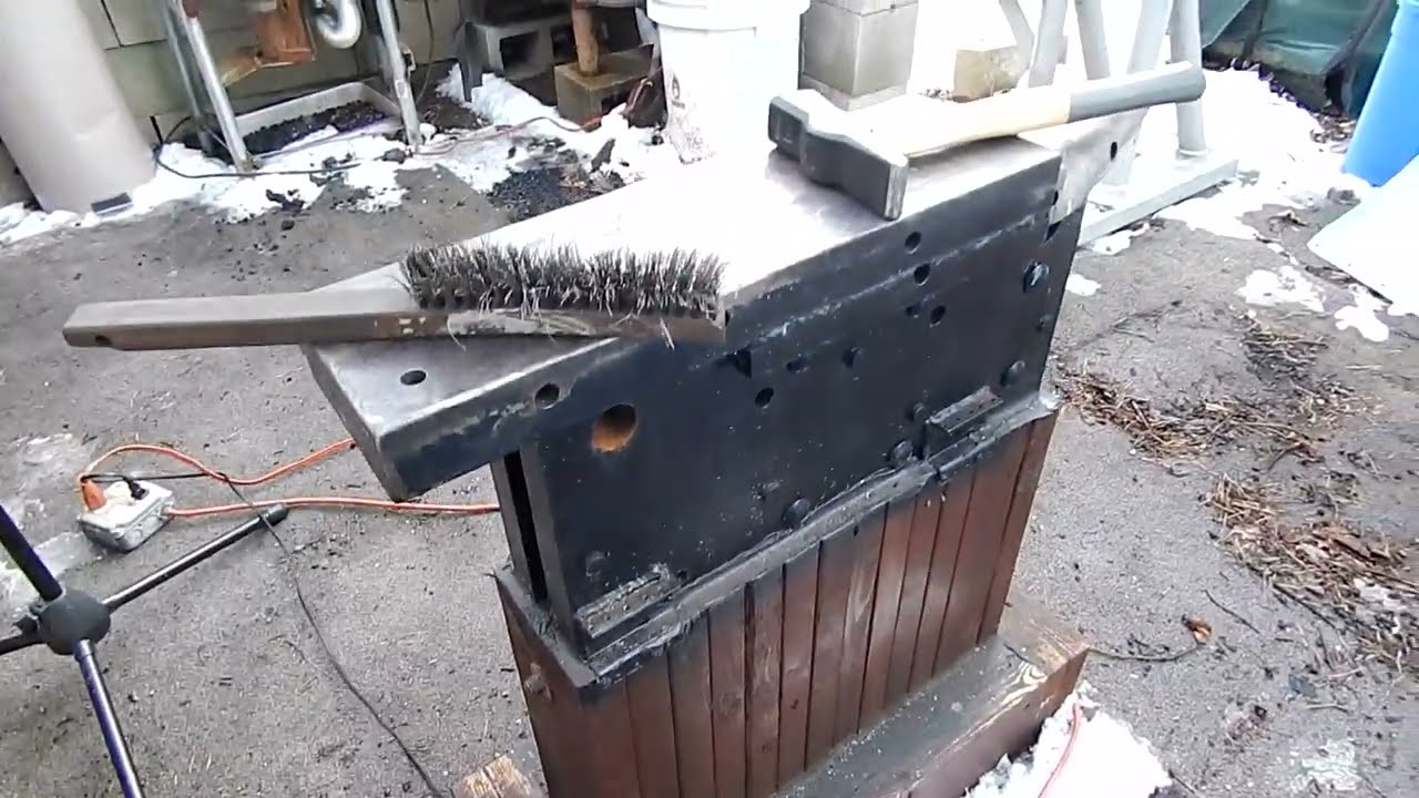 260 pound Homemade Anvil - YouTube