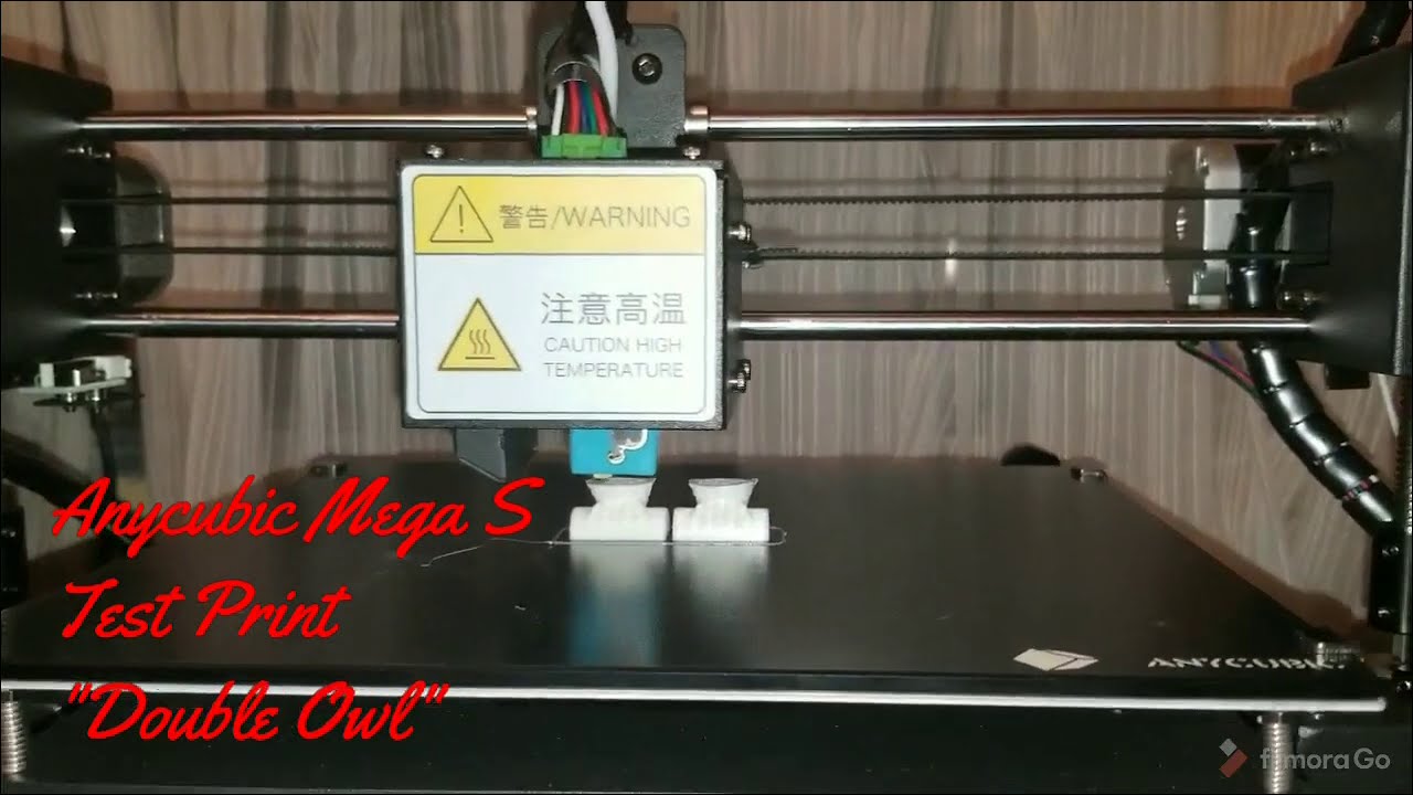 3d Printing : Anycubic Mega S Test Print "Double Owl" - YouTube