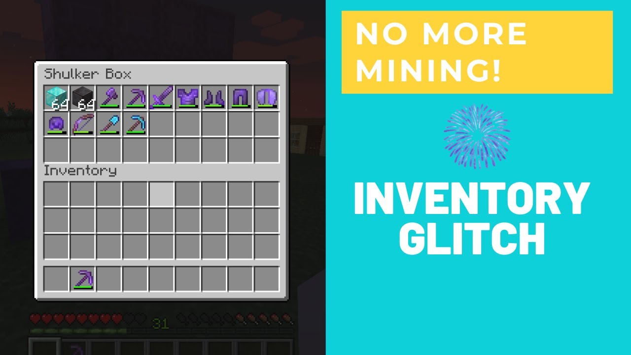 MINECRAFT: INVENTORY GLITCH! - YouTube