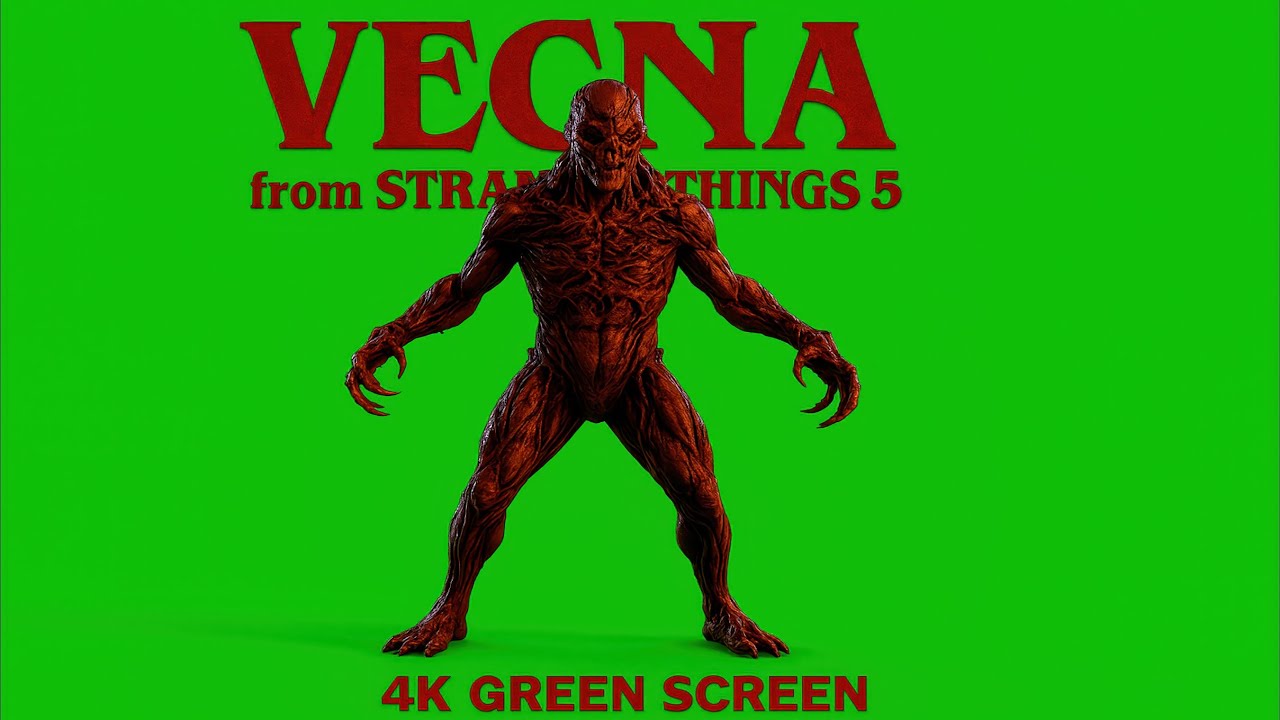 Vecna from Stranger Things 5 | 4K Green Screen Monster Footage ...