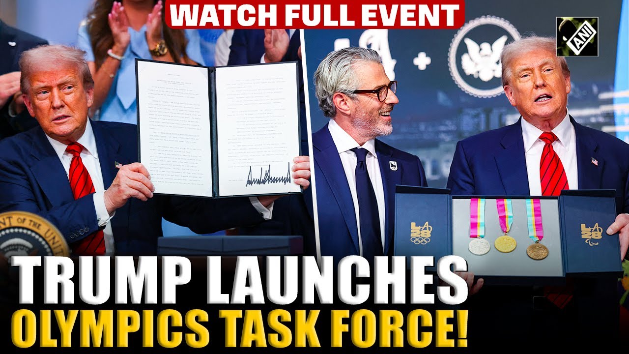 Watch full event: Trump launches White House Task Force for 2028 Summer ...