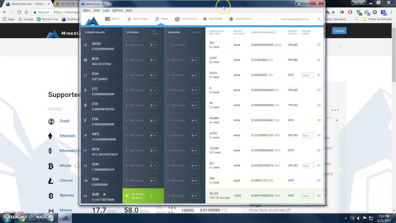 Easy Coin Mining with miner gate - YouTube