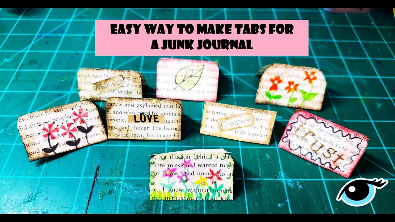 Easy Tabs For a Junk Journal - YouTube