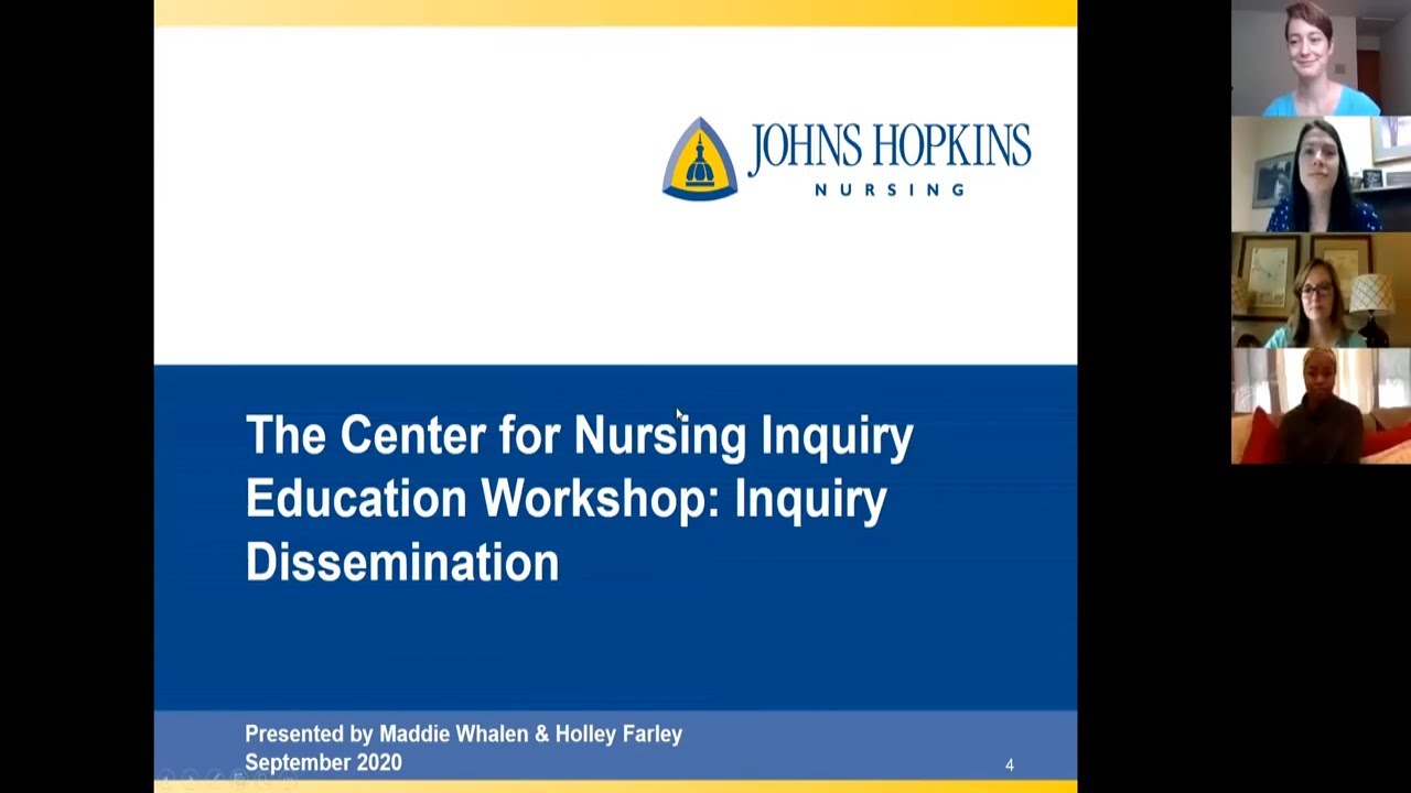 Center for Nursing Inquiry | Dissemination - YouTube