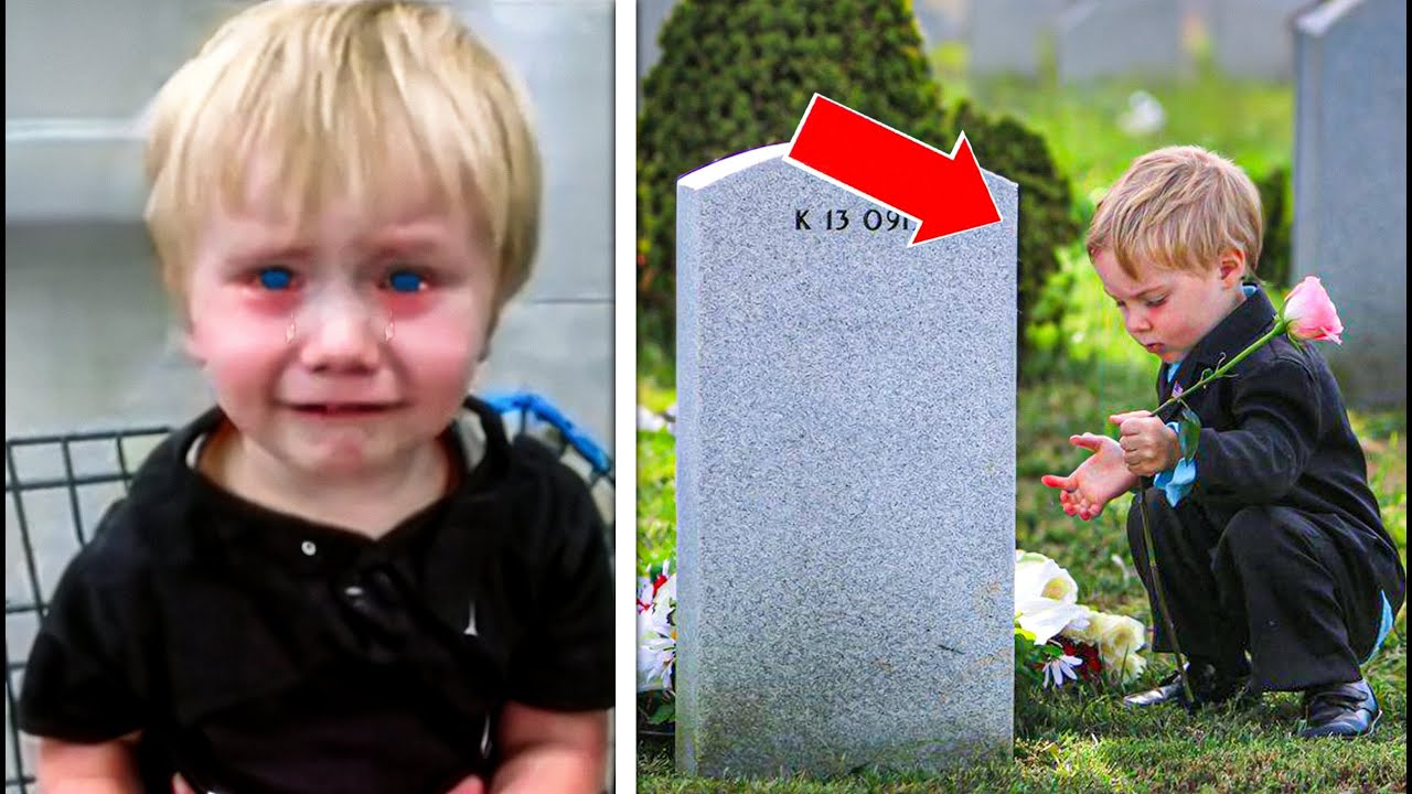 Boy Cries at His Mom's Grave "Please come back", What Happens Next Is ...