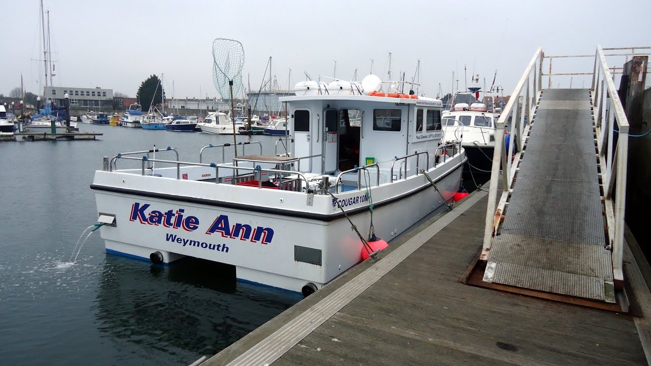 Katie Ann fast cat dedicated angling boat out of Weymouth Dorset UK ...