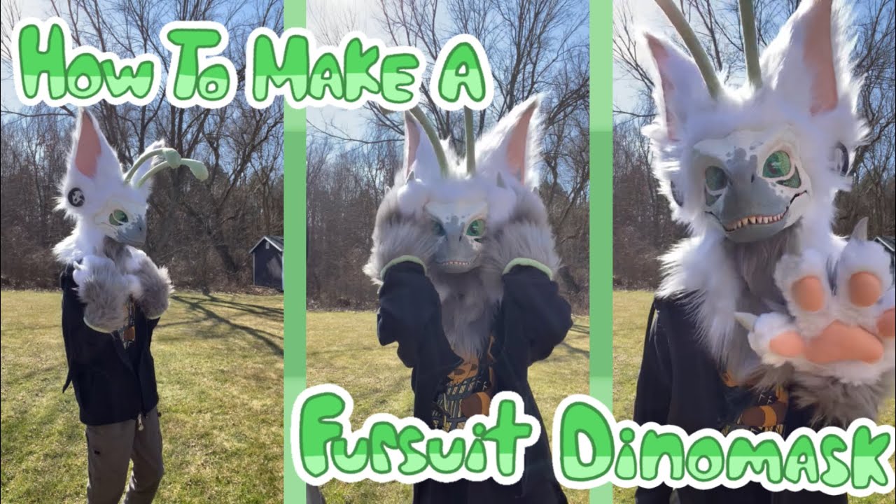 How to make a dinomask fursuit! - YouTube