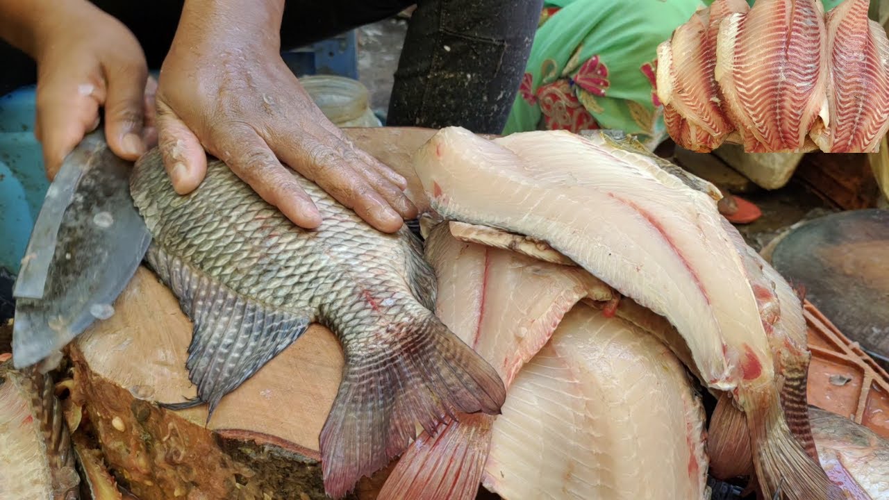 Amazing Tilapia Fish Cutting Video | Skin and Boneless fish cutting ...