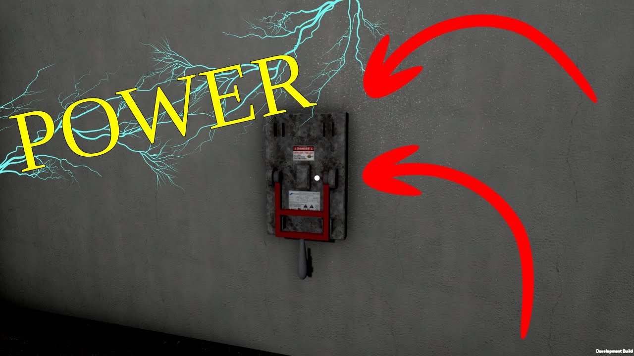 I added a POWER LEVER to my HORROR GAME - YouTube