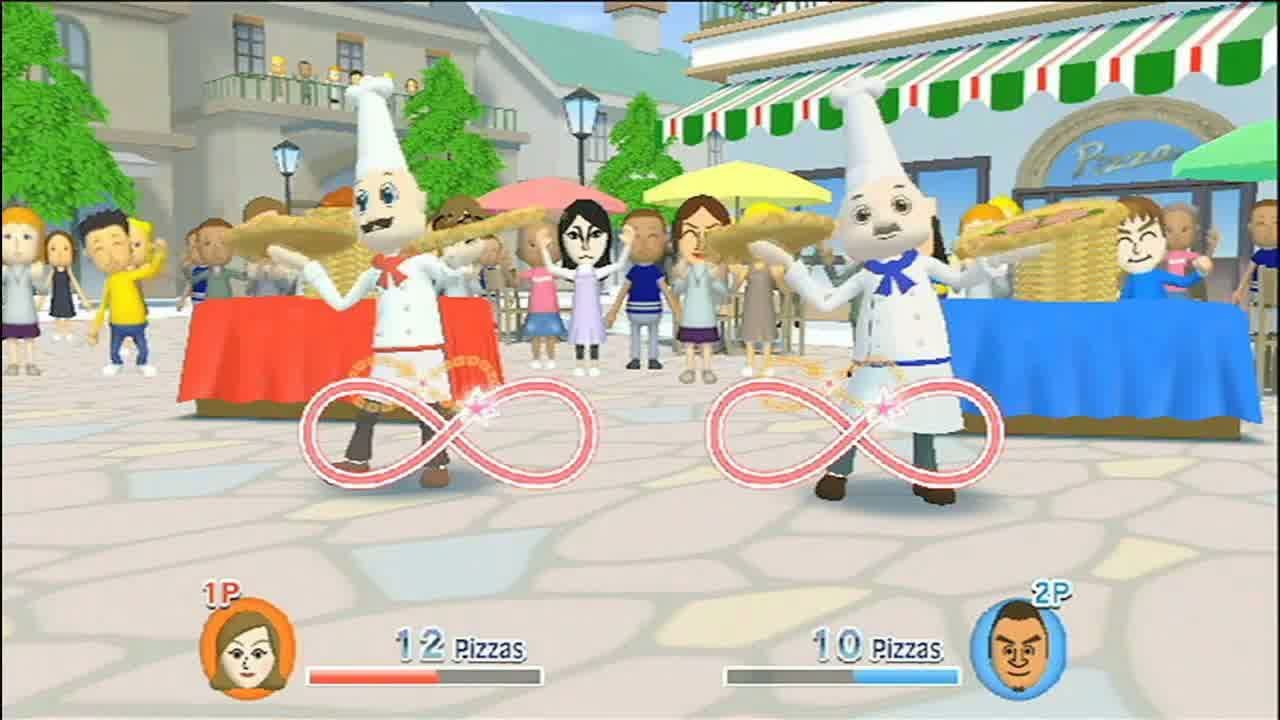 Exerbeat - Wii - GamePlay: Pizza Toss - YouTube