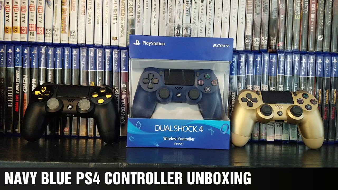 MIDNIGHT BLUE PS4 DUALSHOCK 4 UNBOXING - YouTube