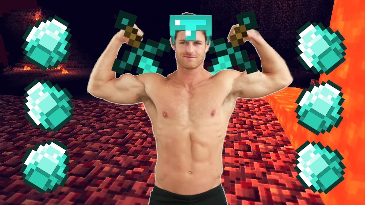 how real men play minecraft - YouTube