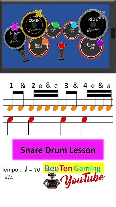 #shorts #drumlessons Snare Drum Lesson with BeeTenGaming - YouTube