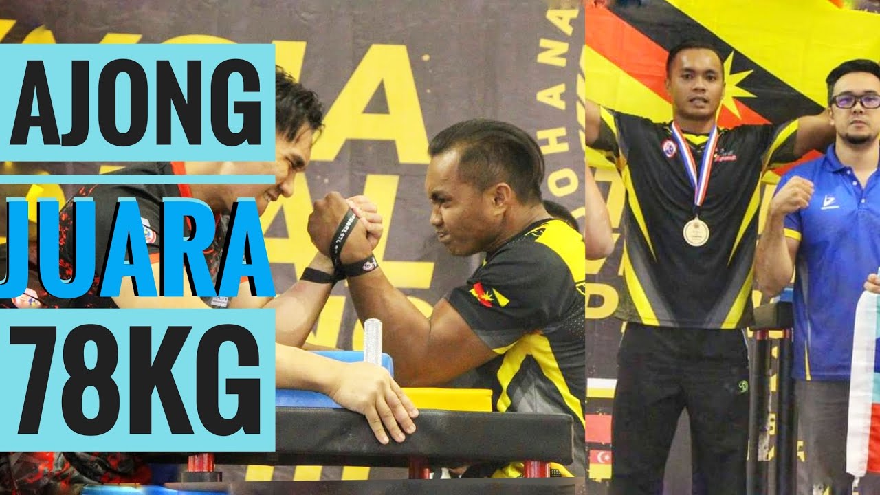 Ajong (Sarawak) vs Ameyr (Putrajaya) final senior tangan kiri 78KG - YouTube