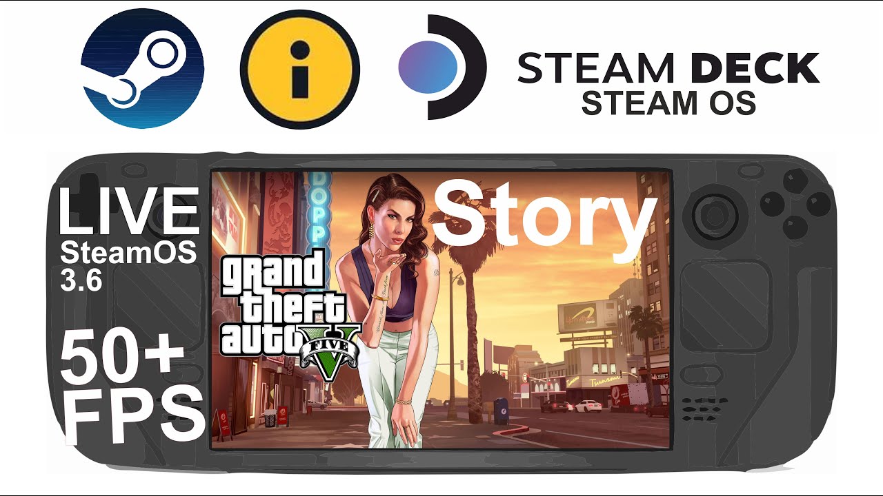 Grand Theft Auto V Story on Steam Deck/OS 3.6 in 800p 50+Fps (Live) - YouTube