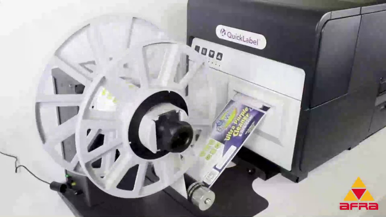 Trojan™ QL-120D Professional Tabletop Digital Label Printer - YouTube