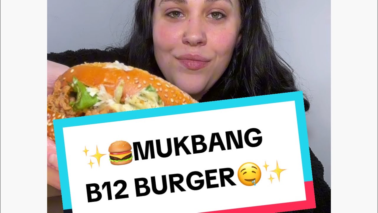 MUKBANG 🍔B12 BURGER/Trio BURGER poulet Jalapeño et POUTINE 🤤👩🏻 ...