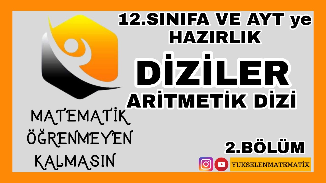 ARİTMETİK DİZİ TANIMI VE ÖZELLİKLERİ - YouTube