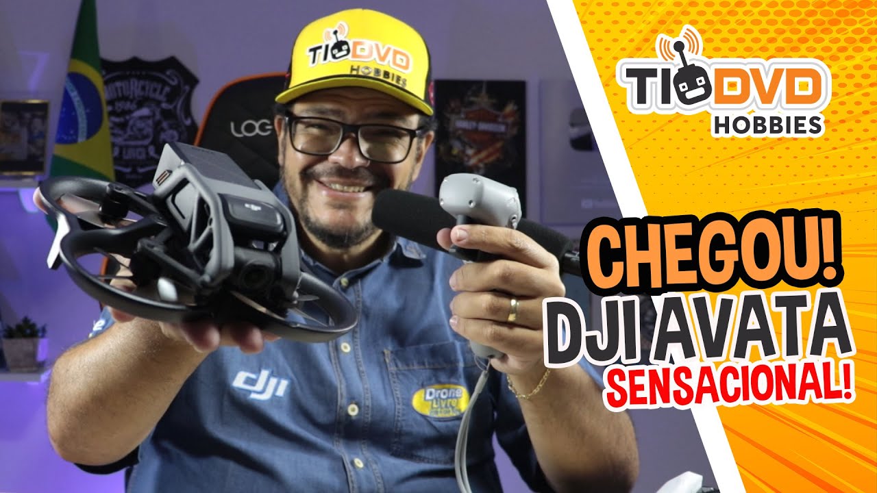 CHEGOU! DJI AVATA NOVO DRONE CINEWOOP FPV COM GPS CAMERA 4K 10KM DE ...
