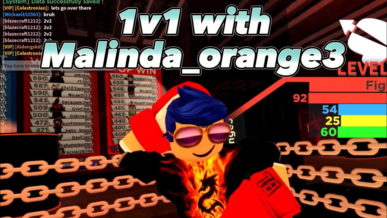 1v1 with Malinda_orange3 - YouTube