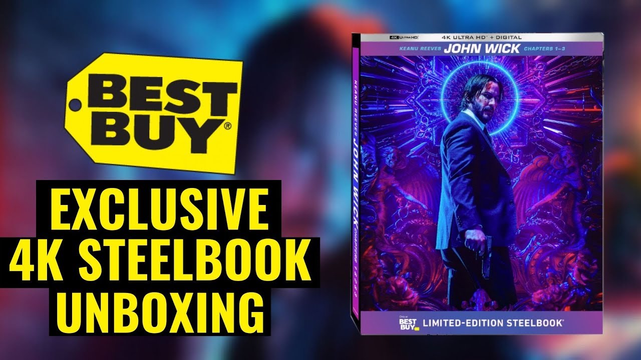 John Wick Chapters 1 3 Limited Edition 4K Ultra HD Blu ray Best Buy