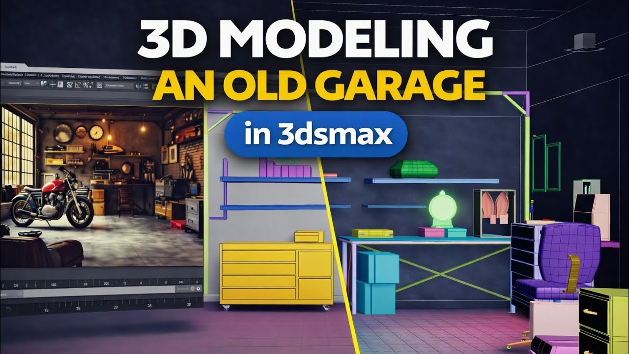 3D Modeling an Old Garage in 3ds Max | Step-by-Step Environment ...