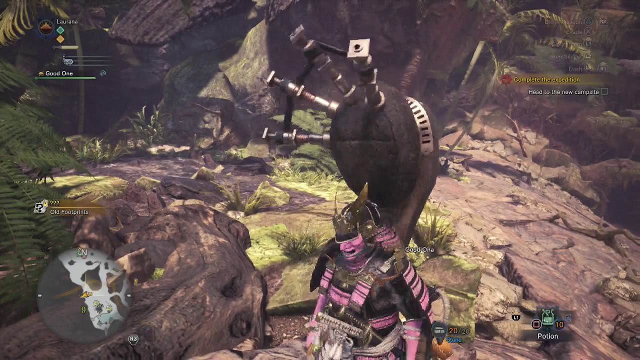Monster Hunter World Use Bag Pipe Hammer - YouTube