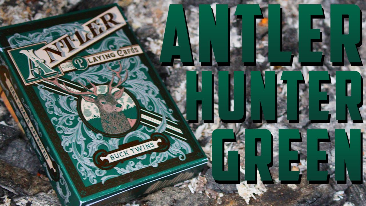 Deck Review - Antler Hunter Green Playing Cards [HD] - YouTube