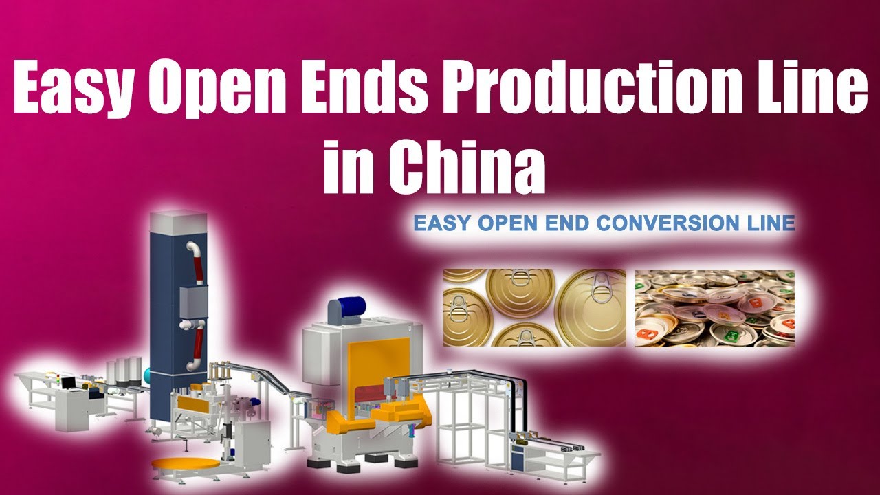 Easy open ends production line|How to produce easy open ends|Easy open ...