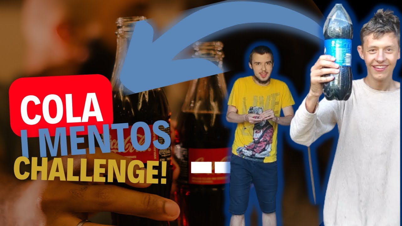 Cola & Mentos Challenge! *PRZYPAŁ!* - YouTube