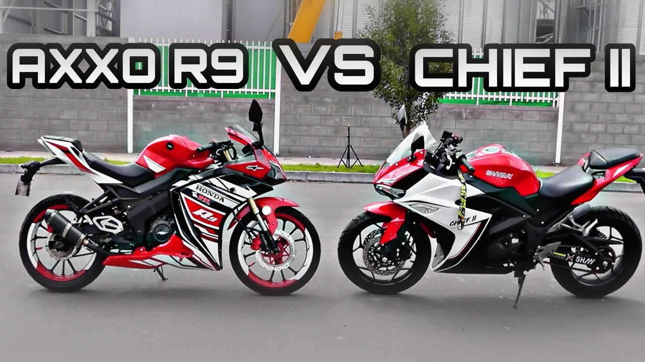 Shineray CHIEF II vs Axxo R9 | Piques , carreras de motos 2020 😨 - YouTube