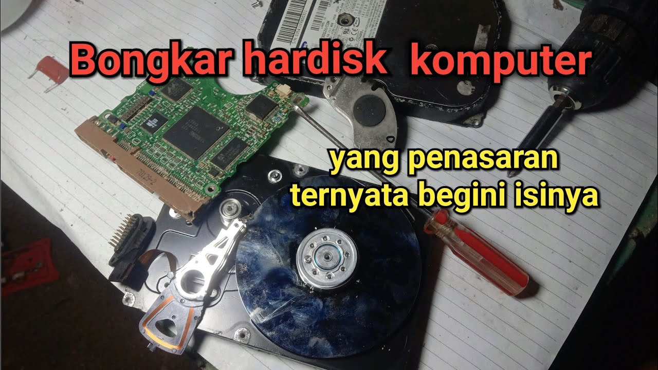 bongkar hardisk komputer yang penasaran ternyata sperti itu isinya ...