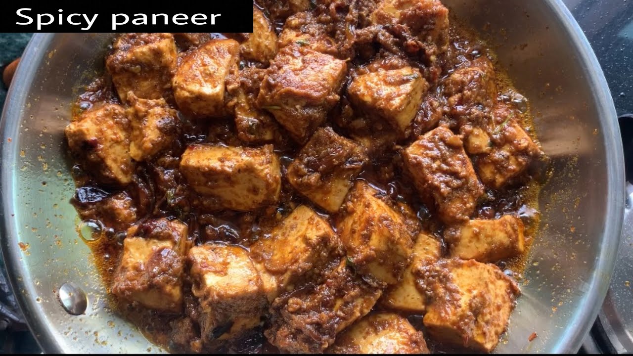 spicy paneer Recipe at Home|easy and yummy recipe for lunch|चटपटेदार पनीर की सब्ज़ी - YouTube