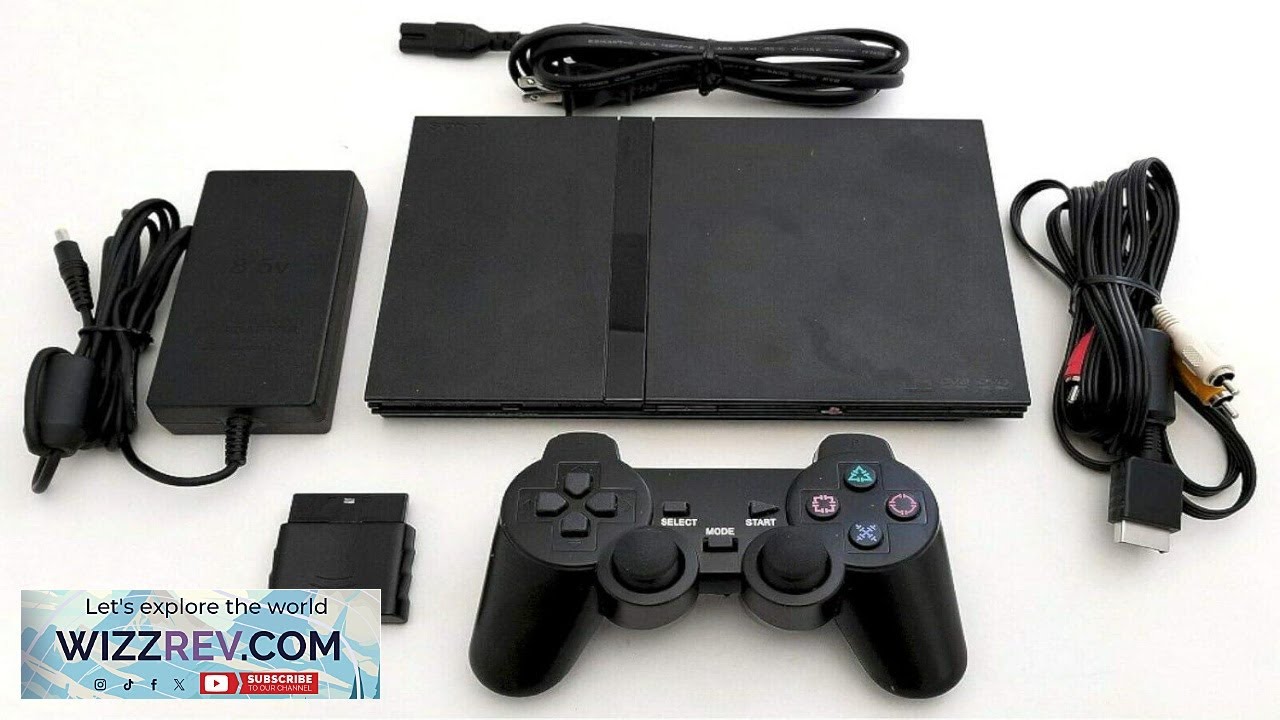 Sony PS2 SLIM Video Game System Gaming Bundle Console Set Playstation 2 ...
