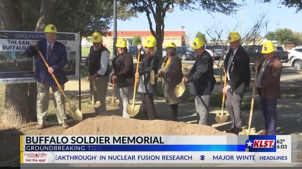 Groundbreaking for Buffalo Soldier Memorial - YouTube