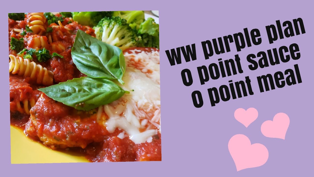 WW PURPLE PLAN| 0 POINT SAUCE & Meal - YouTube