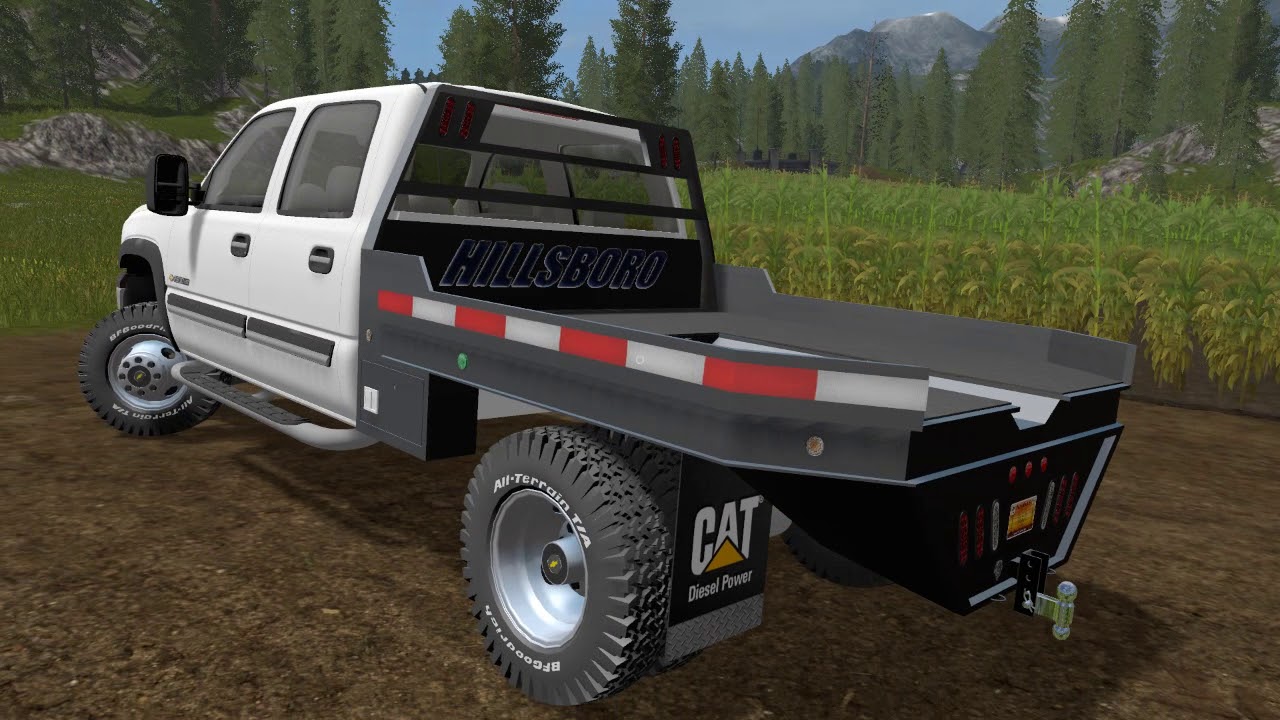 Farming simulator 17 mod demo on 2006 Chevy Flatbed Dually by AFT ...