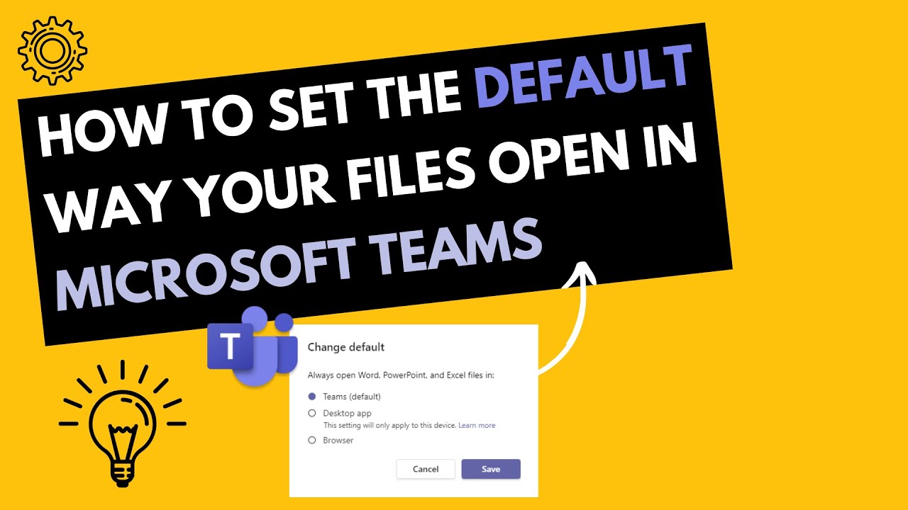 How To Change The Way Files Open In Microsoft Teams YouTube How To Change The Way Files Open In Microsoft Teams YouTube