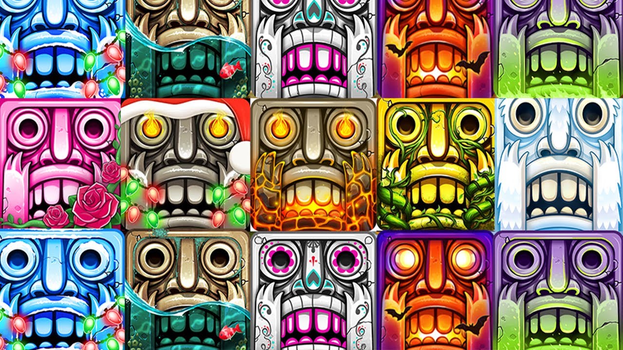 Temple Run 2 ALL 16 MAPS WITH MARIA SELVA PLOGGER BACK TO BACK - YouTube