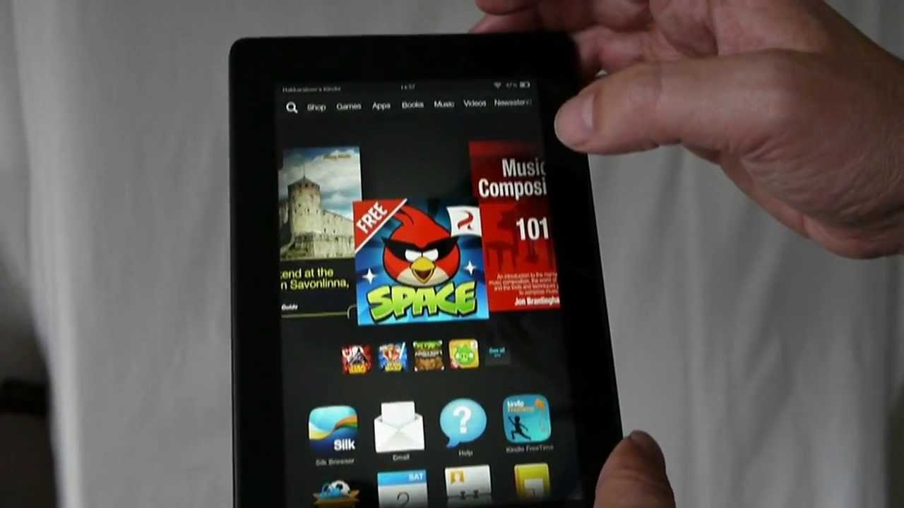 Amazon Kindle Fire HD tablet user interface - YouTube
