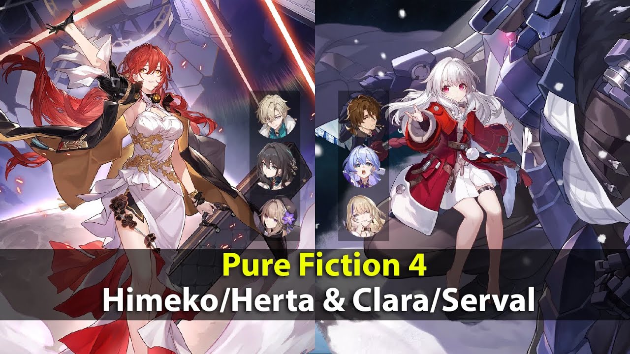 F2P Himeko/Herta & Clara/Serval Dual DPS | Pure Fiction 4 (3 Stars ...