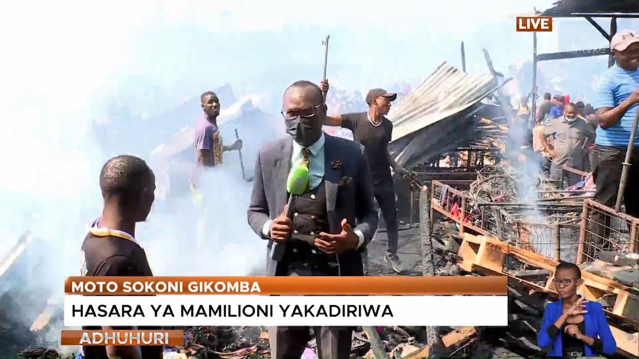 Millions lost as another Fire ravages through Gikomba market - Traders ...
